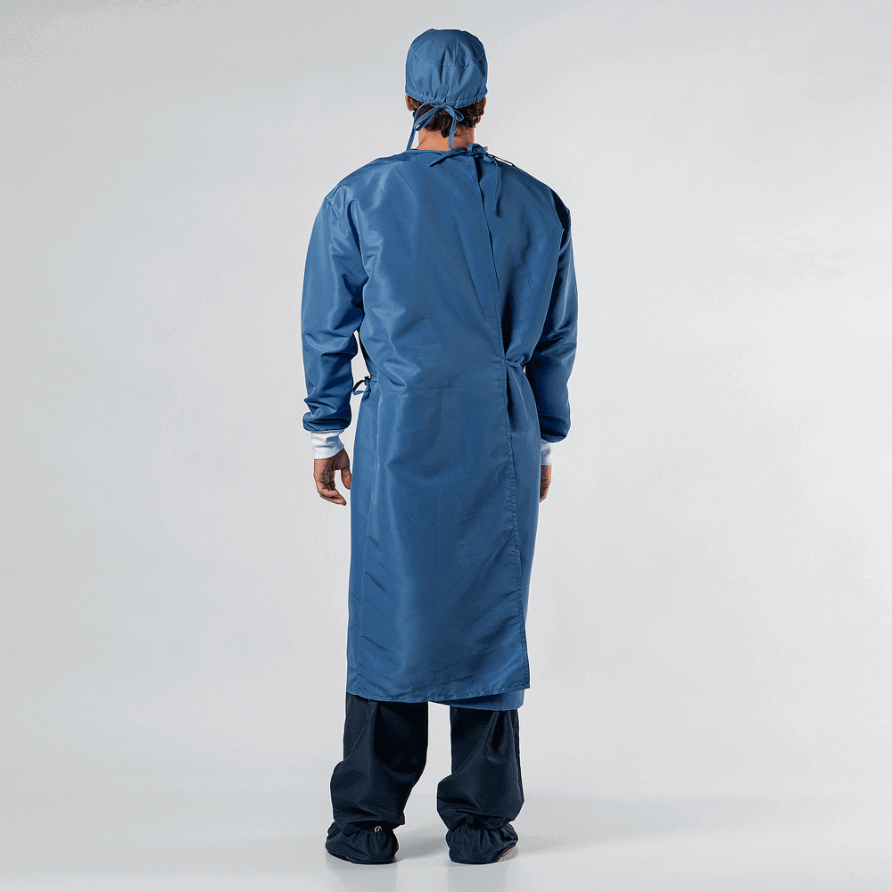 Bata Quirúrgica Charité Antifluidos Azul Marino - Distrihogar - institucionaldh