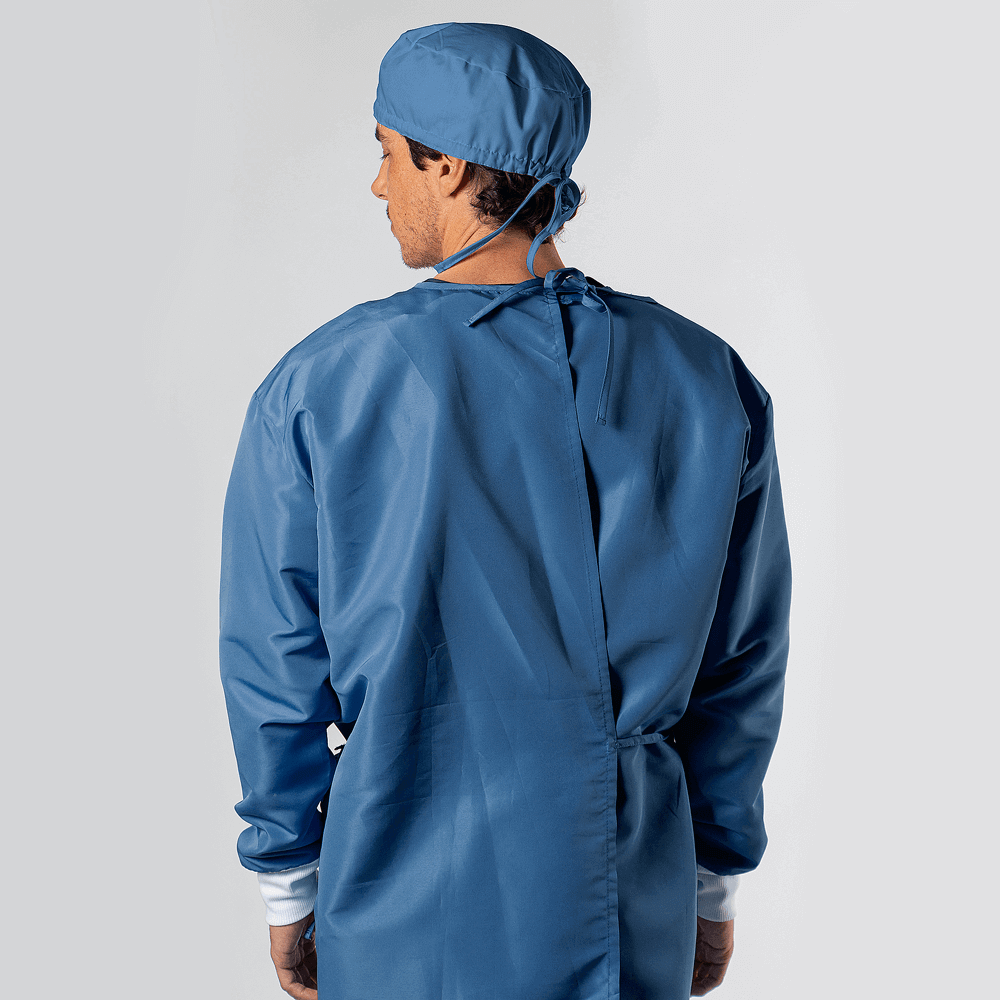 Bata Quirúrgica Charité Antifluidos Azul Marino - Distrihogar - institucionaldh