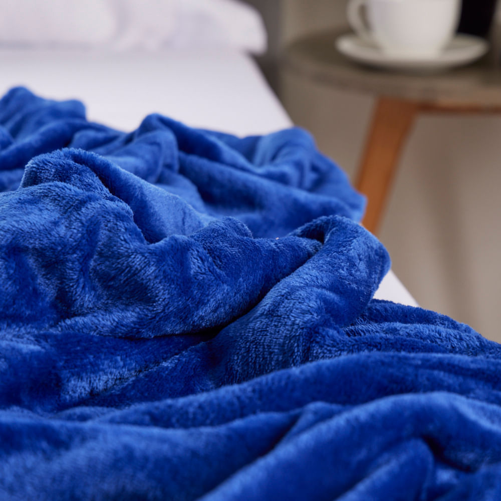 Cobija Flannel Azul - Distrihogar